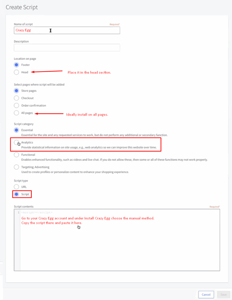 BigCommerce Installation Guide – Crazy Egg Support